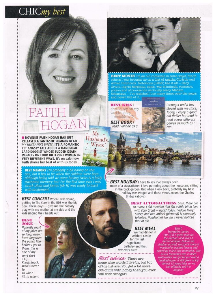 Irish Daily Star - Chic Magazine - Faith Hogan | Author